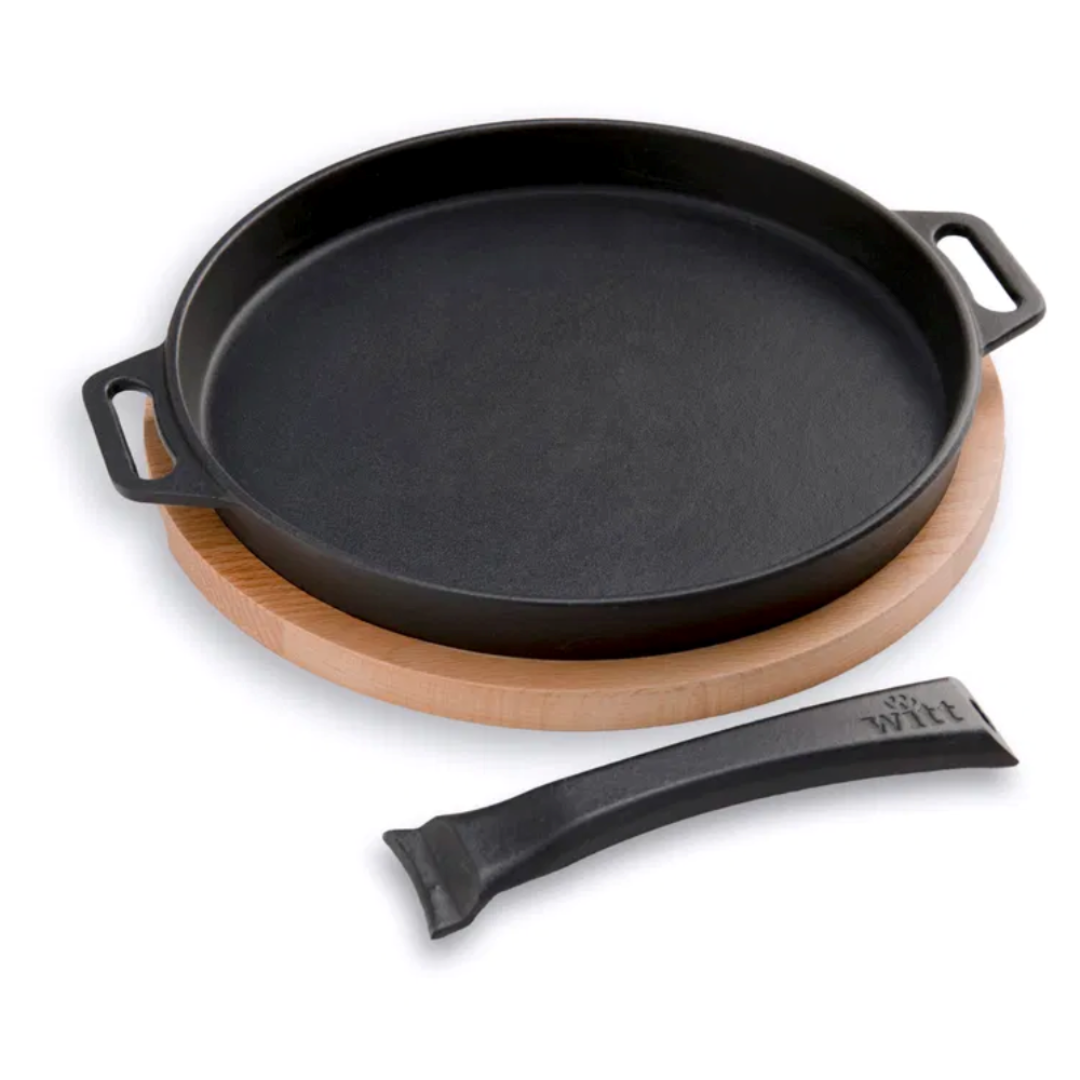 WITT Pizza Cast Iron Round Cooking Pan – All Spa Superstore